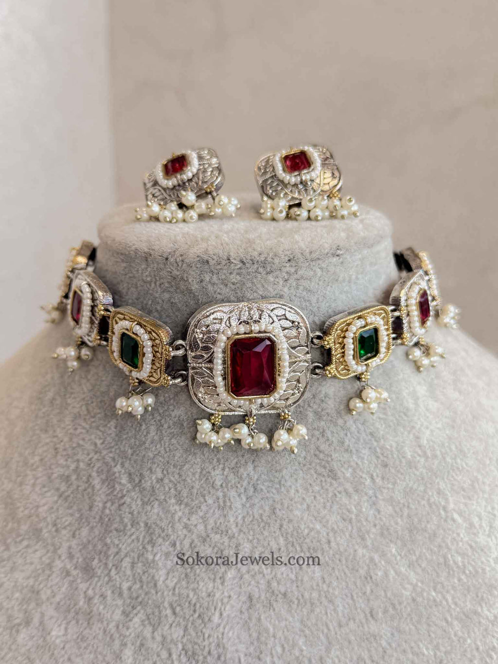 Sokora Jewels Navratri Necklace Set – SOKORA JEWELS