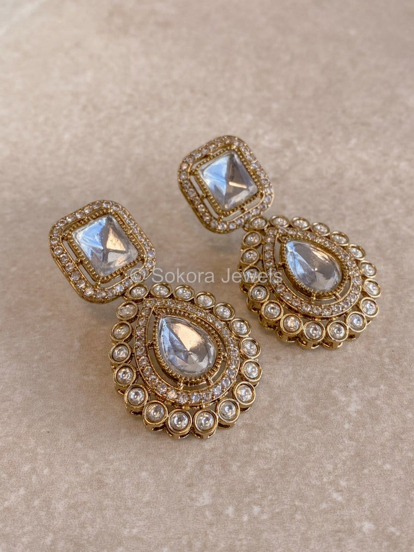 Advika Faux Kundan Set - 9 Colour Options – SOKORA JEWELS