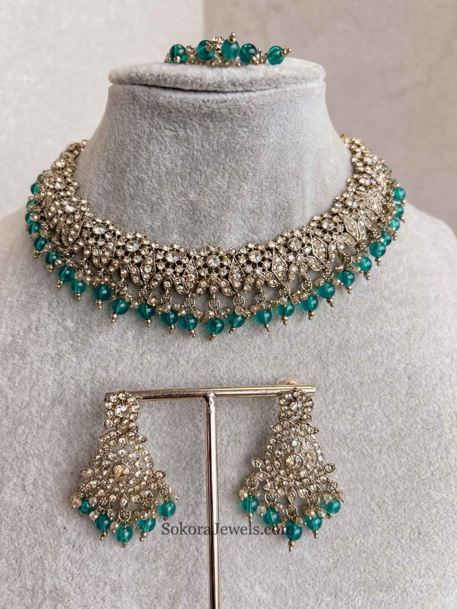 Sokora Jewels Small Antique Gold Necklace Set – SOKORA JEWELS