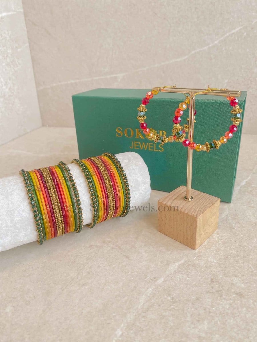 Bangle & Earring Box Set - Multicolour – SOKORA JEWELS