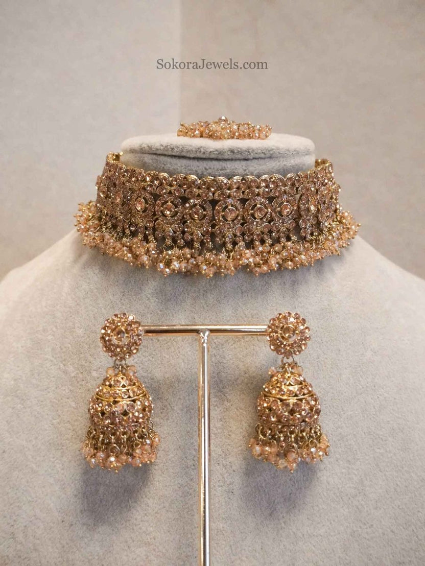 Golden Choker Set – SOKORA JEWELS