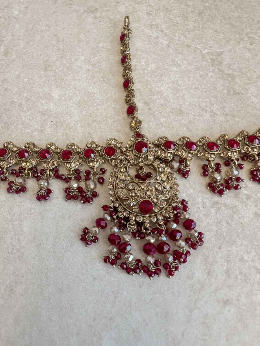 Kully Mathapatti - Maroon – SOKORA JEWELS