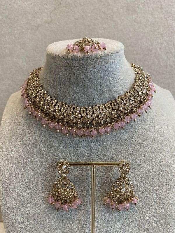 Sokora Jewels Small Antique Gold Necklace Set – SOKORA JEWELS