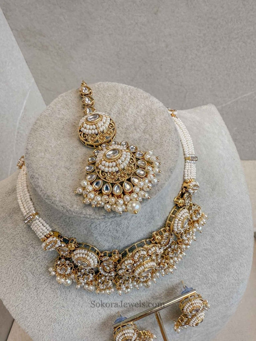 Narinder Faux Kundan Choker Set – SOKORA JEWELS