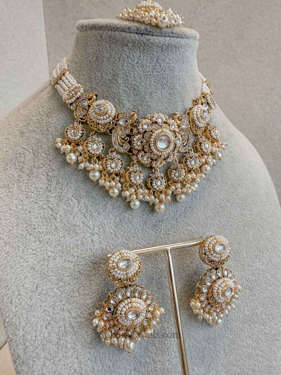 Narinder Faux Kundan Choker Set – SOKORA JEWELS