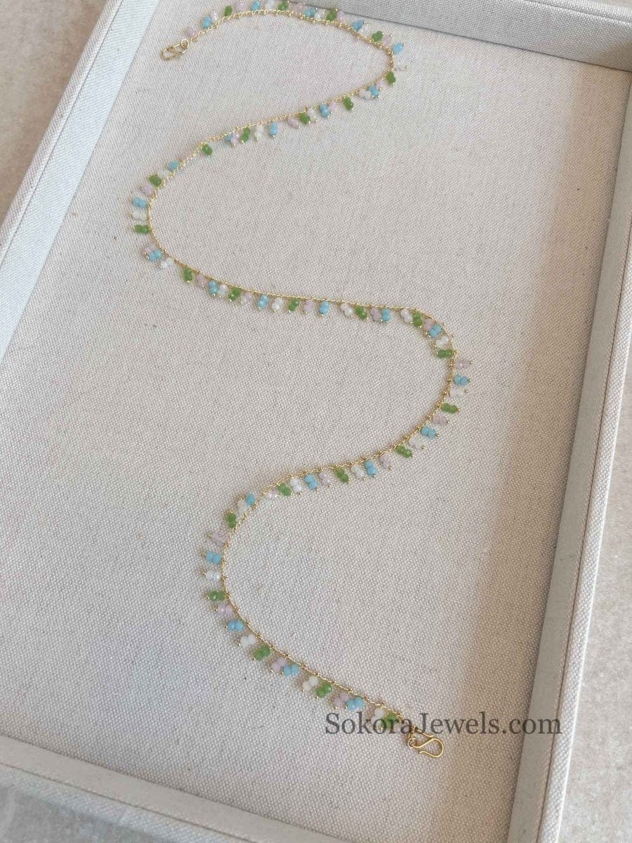 Pastel Bead Hair Plait chain – SOKORA JEWELS