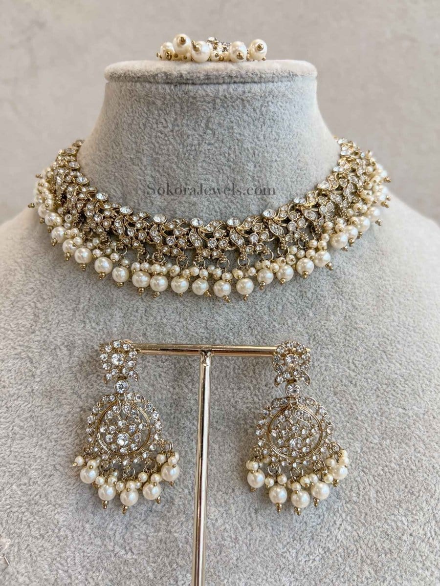 Sokora Jewels Small Antique Gold Necklace Set – SOKORA JEWELS