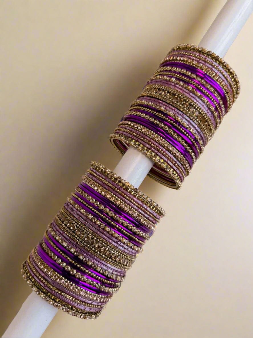 Purple Bangle Stack – SOKORA JEWELS