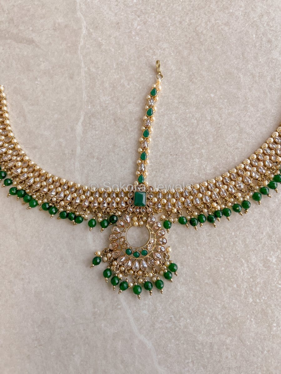 Riya Mathapatti - Green – SOKORA JEWELS