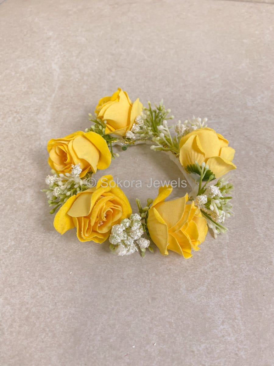 Rose Flowers Hair Bun Accessory - 9 Colour Options – SOKORA JEWELS
