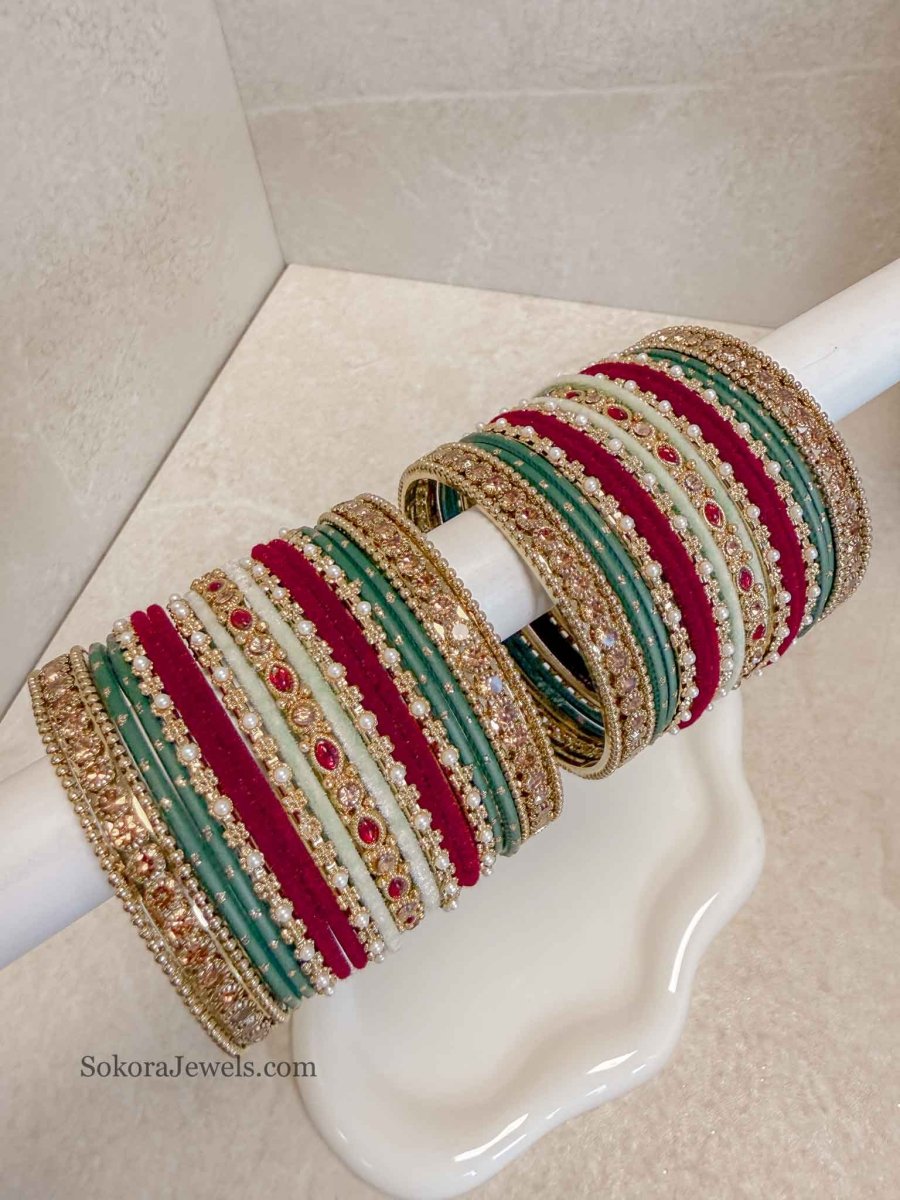 Saba Bridal Bangle Set – SOKORA JEWELS