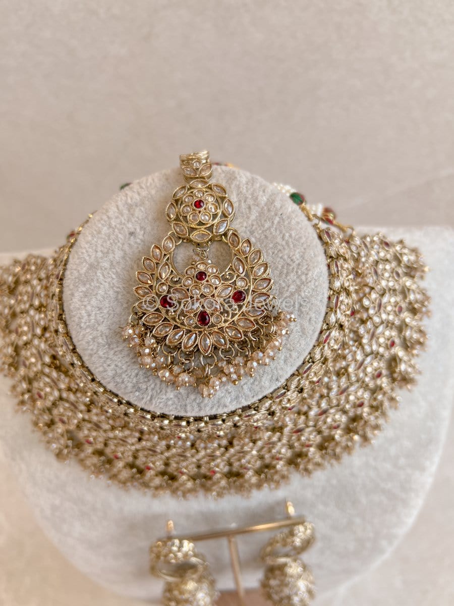 Double Bridal Necklace Sets – SOKORA JEWELS