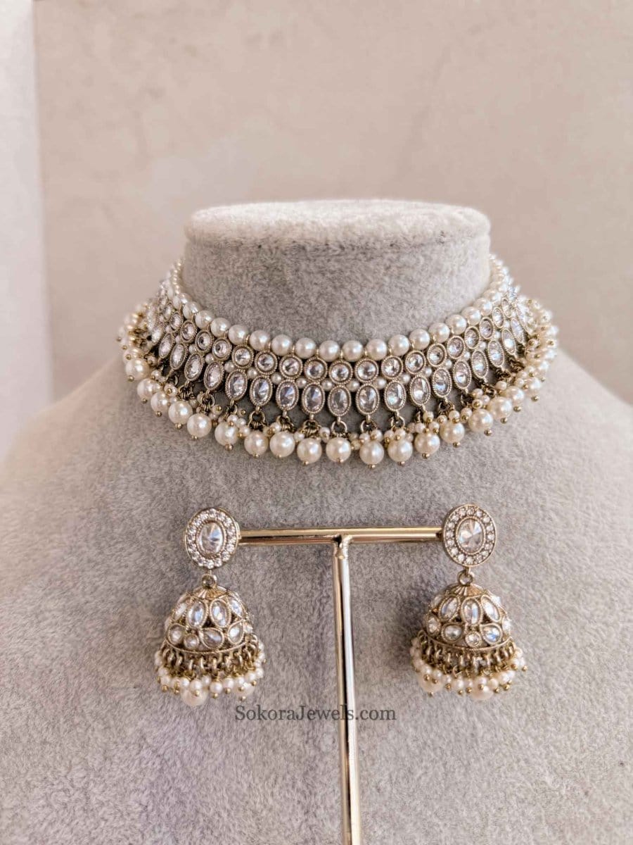 Small Antique Choker Set – SOKORA JEWELS