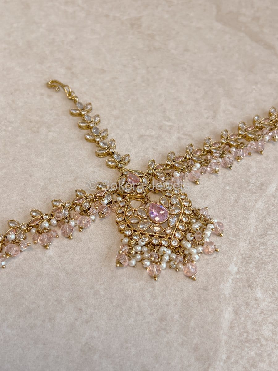 Sukhi Mathapatti - Light Pink – SOKORA JEWELS