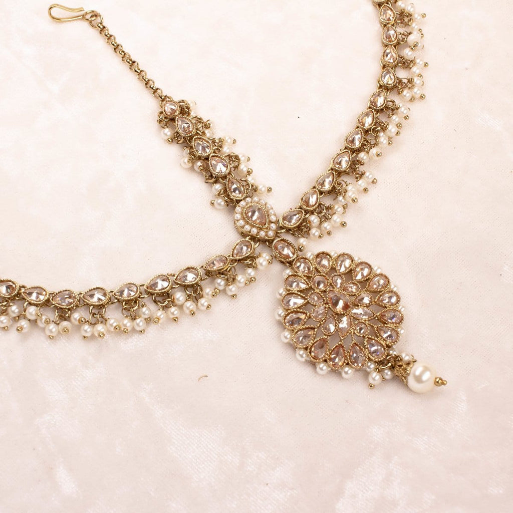 Antique Gold Mathapatti - Champagne – SOKORA JEWELS