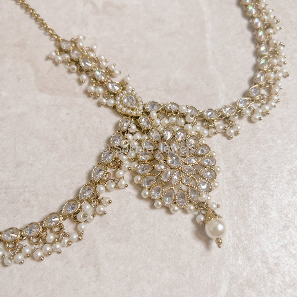 Antique Gold Mathapatti - Clear – SOKORA JEWELS