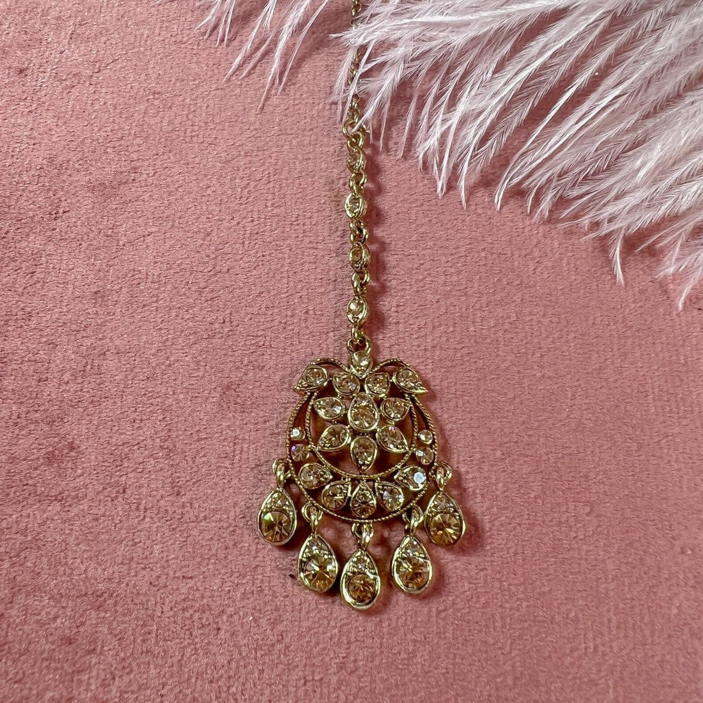 Crystal Tikka - Golden – SOKORA JEWELS