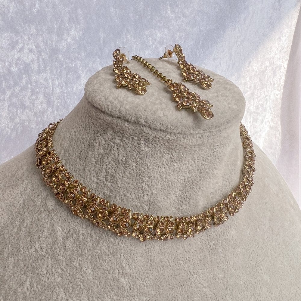 Necklace & Earring Sets | Indian & Pakistani Necklaces – SOKORA JEWELS