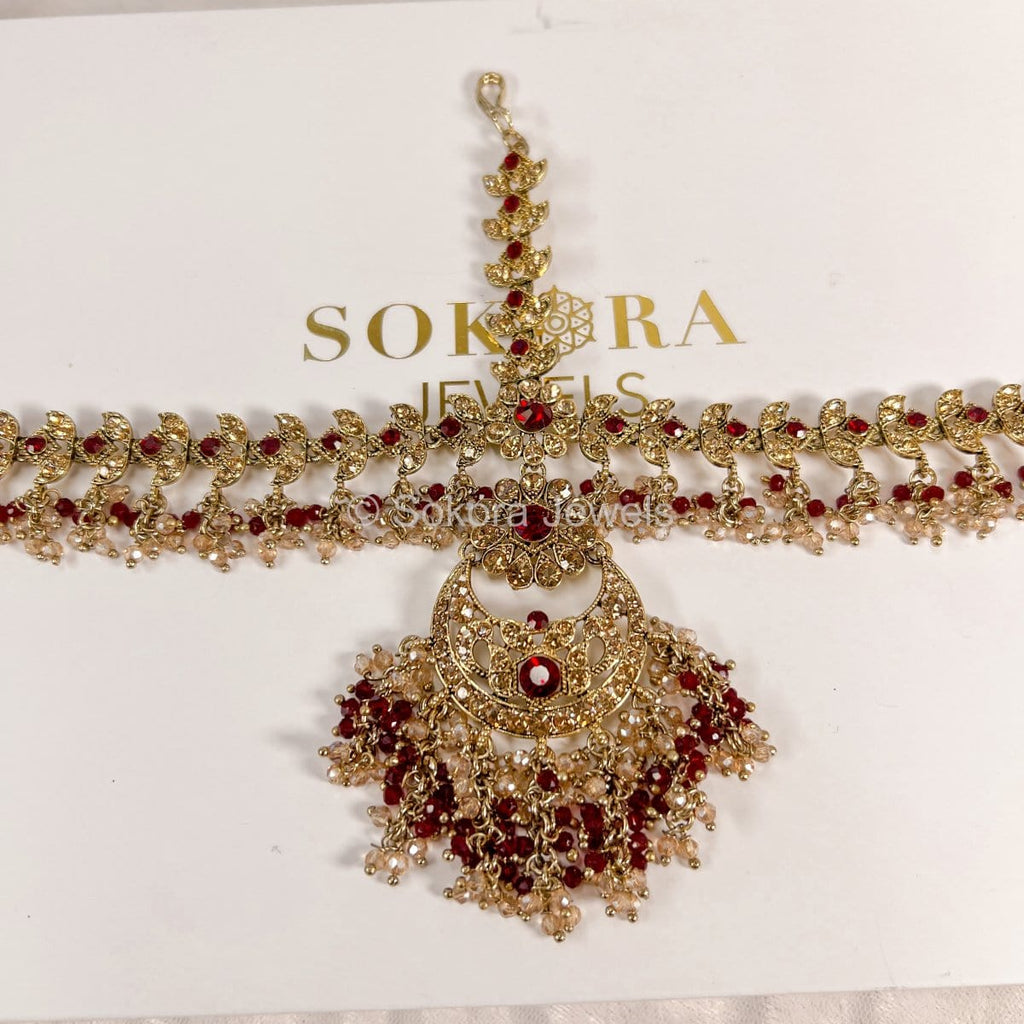 Janina Mathapatti - Maroon – SOKORA JEWELS