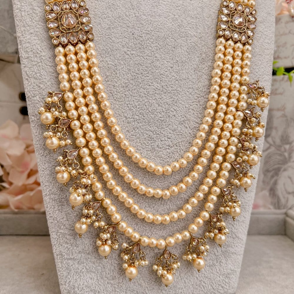 Long Mala - Champagne – SOKORA JEWELS