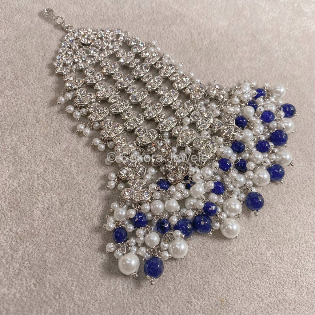 Maniba Jhumar - Navy – SOKORA JEWELS