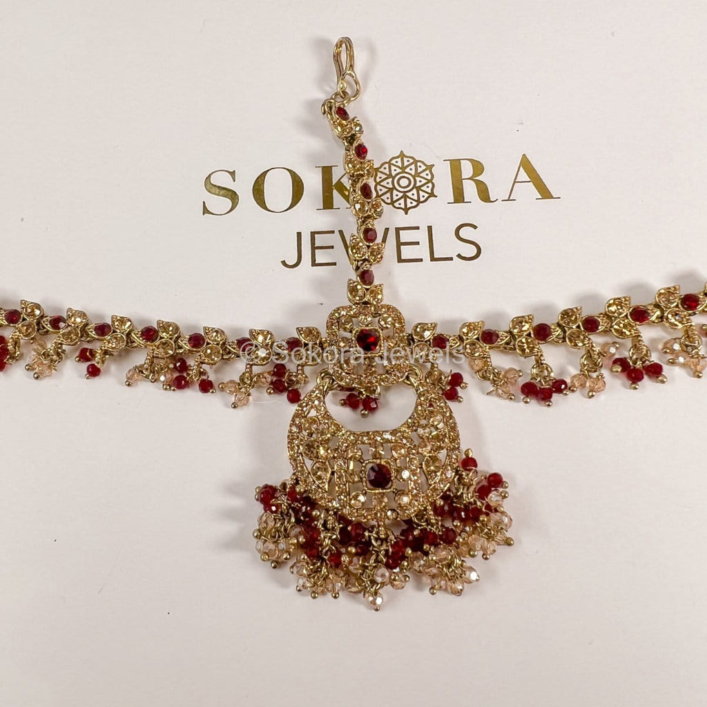 Qudsia Mathapatti - Maroon – SOKORA JEWELS