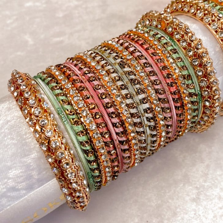 Colourful Bangles Sets | Multi Colour Bangles – SOKORA JEWELS